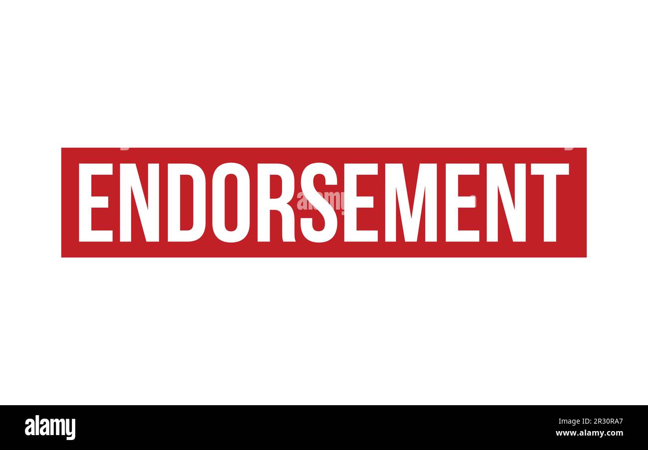 Endorsement badge Stock Vector Images - Alamy