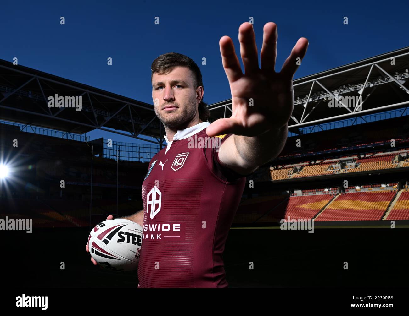 Jai Arrow of the Maroons poses for a photograph during the 2023 State ...
