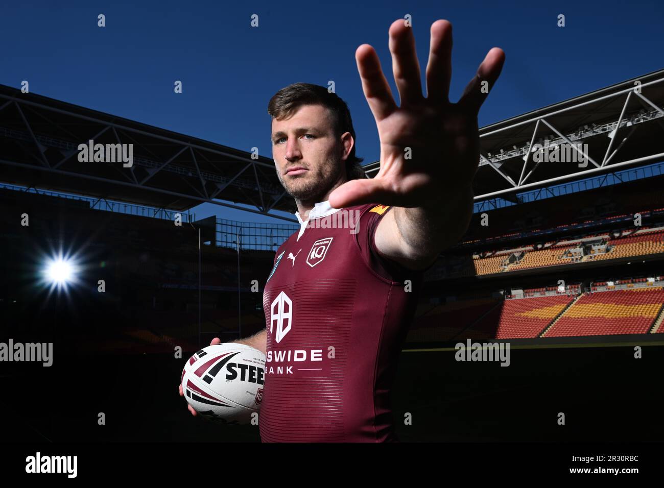 Jai Arrow of the Maroons poses for a photograph during the 2023 State ...