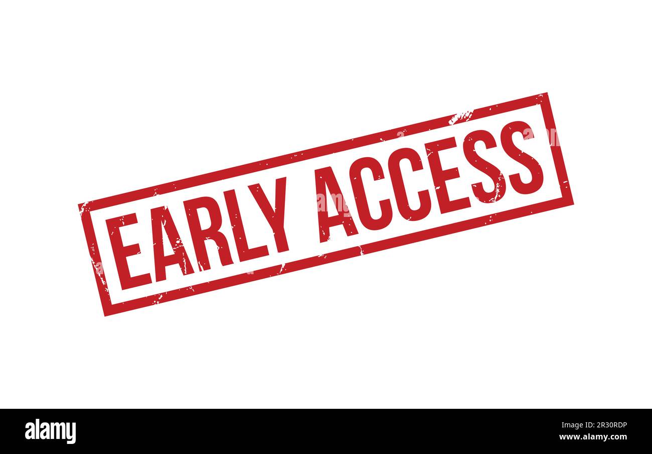 Red Early Access Rubber Stamp Seal Vector Stock Vector Image & Art - Alamy
