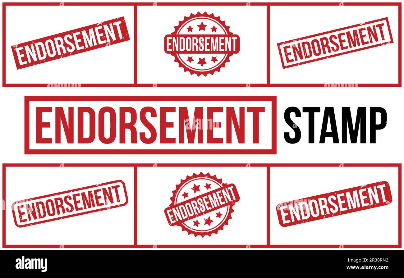 Endorsement stamp Stock Vector Images - Alamy