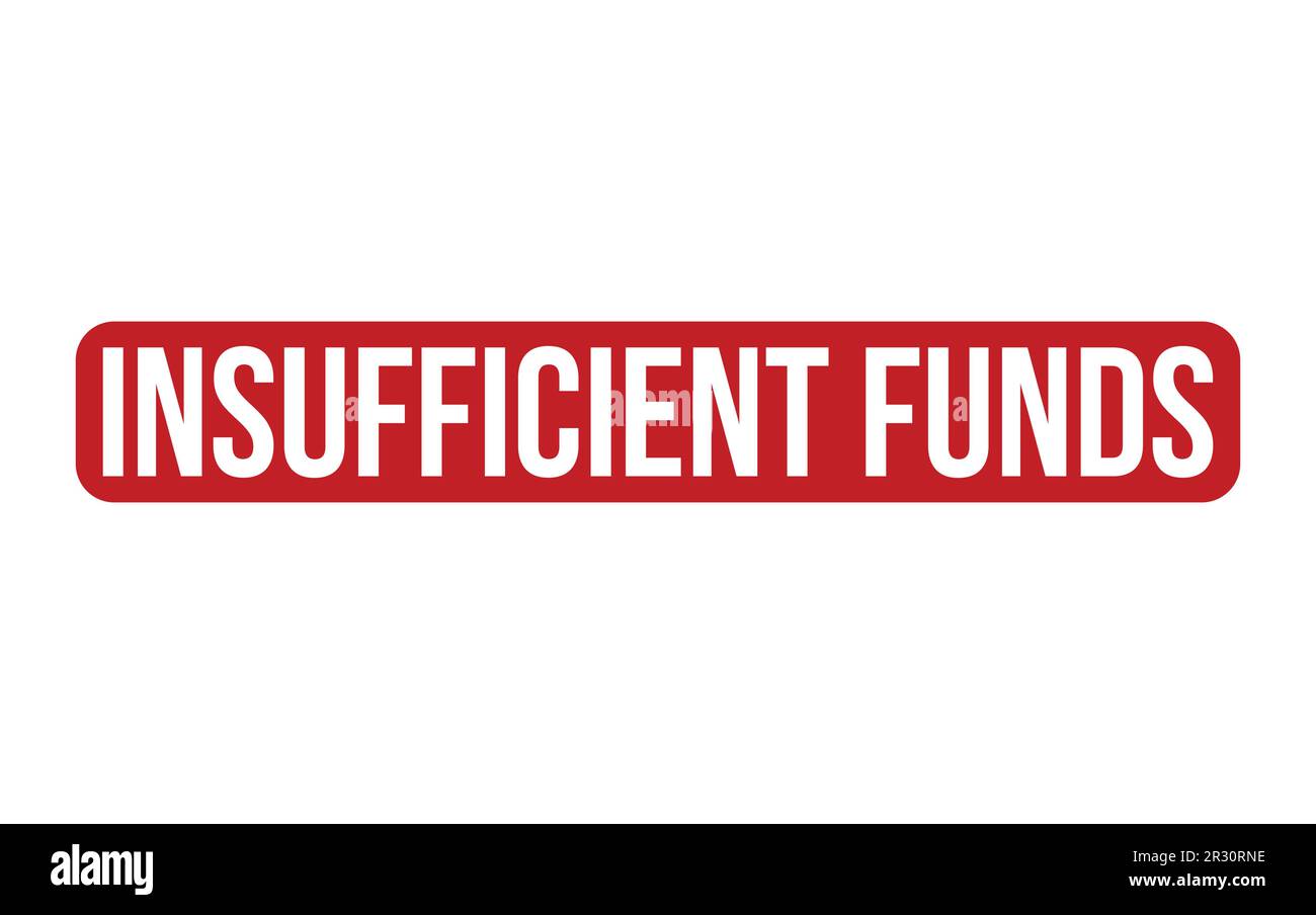 Insufficient funds Stock Vector Images - Alamy