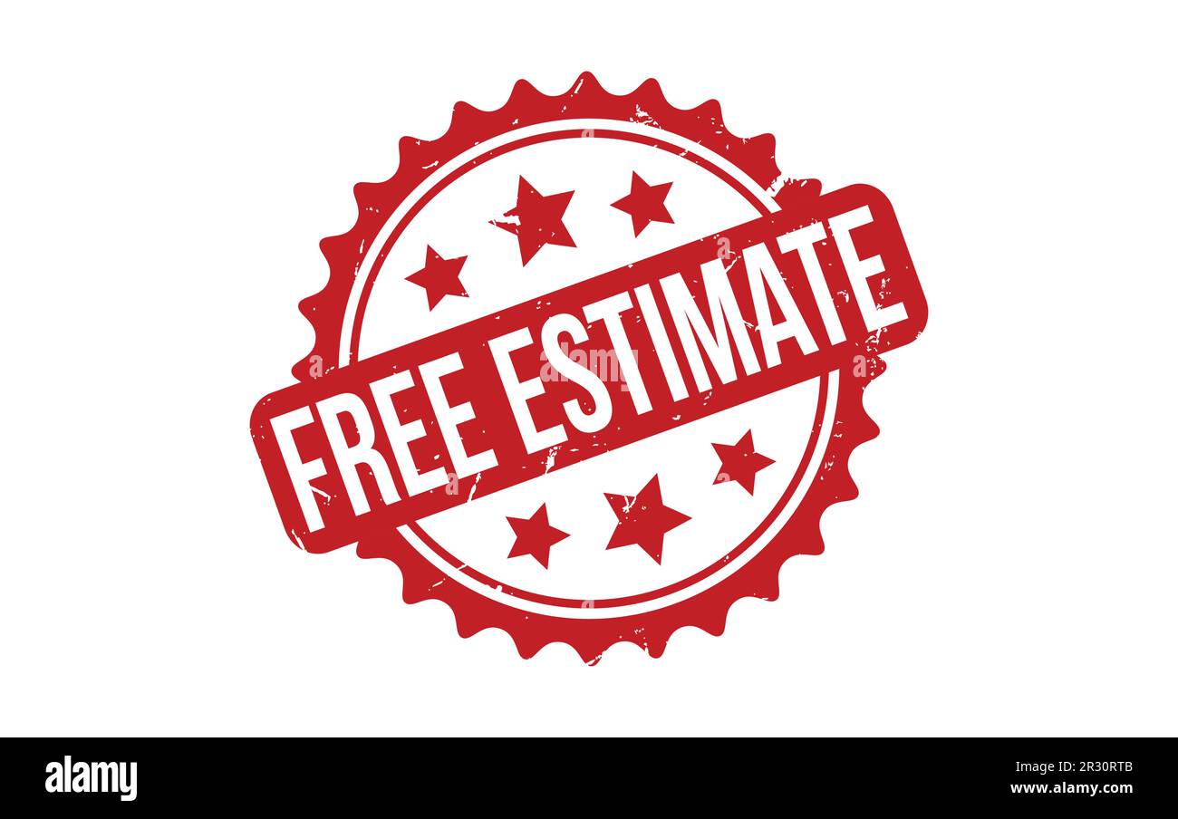Free Estimate rubber grunge stamp seal vector Stock Vector Image & Art ...