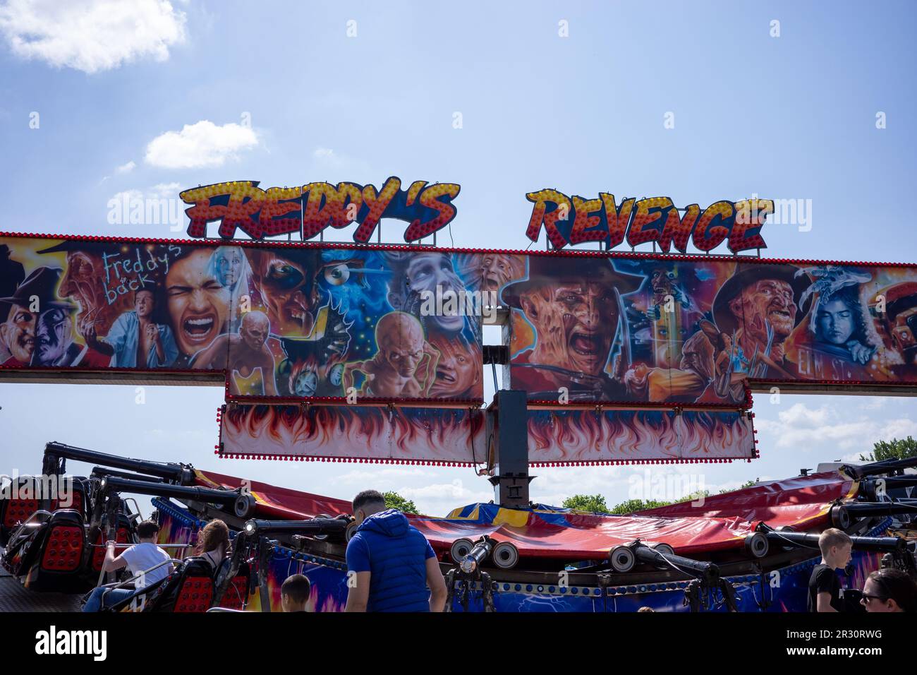 Hanham Common funfair (May23 Stock Photo - Alamy