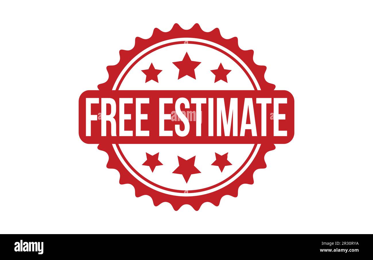 Red Free Estimate Rubber Stamp Seal Vector Stock Vector Image & Art - Alamy