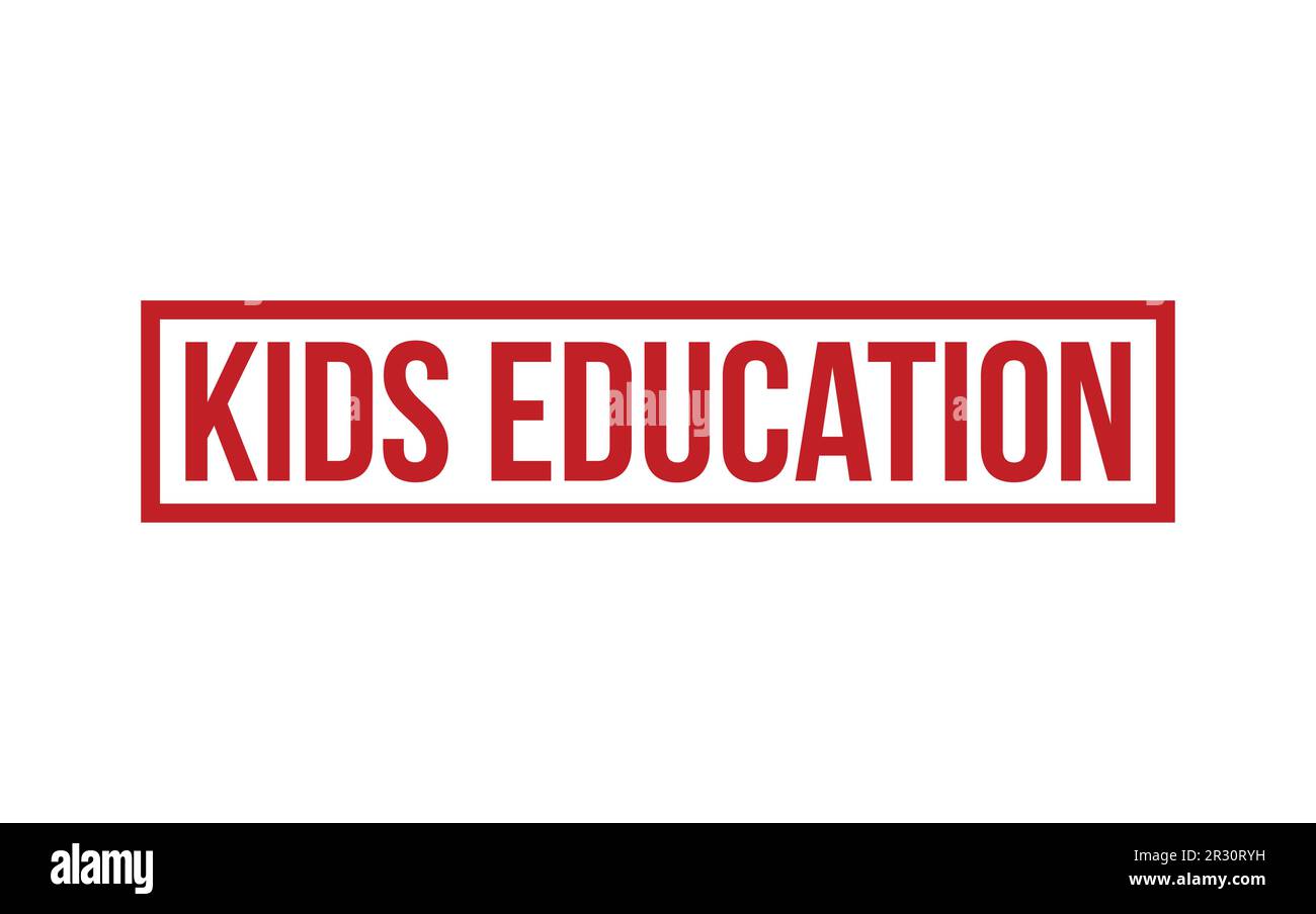 Kids education rubber stamp hi-res stock photography and images - Alamy