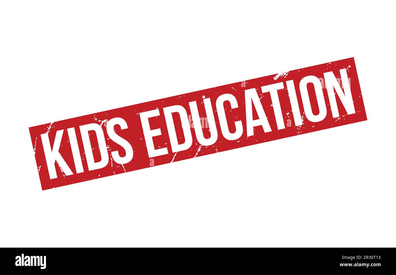 Kids Education Rubber Stamp Seal Vector Stock Vector Image & Art - Alamy