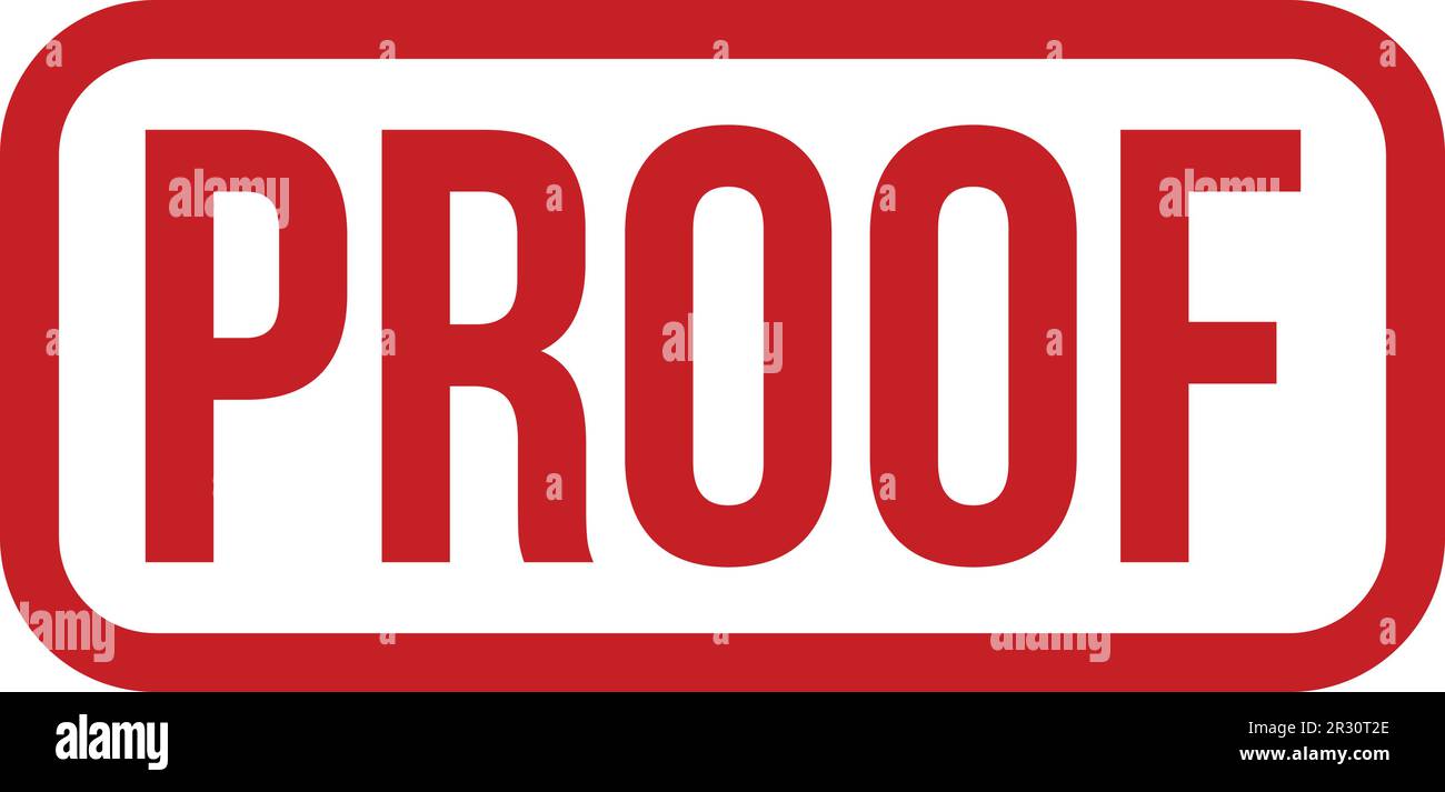 Proof Rubber Stamp Seal Vector Stock Vector Image & Art - Alamy