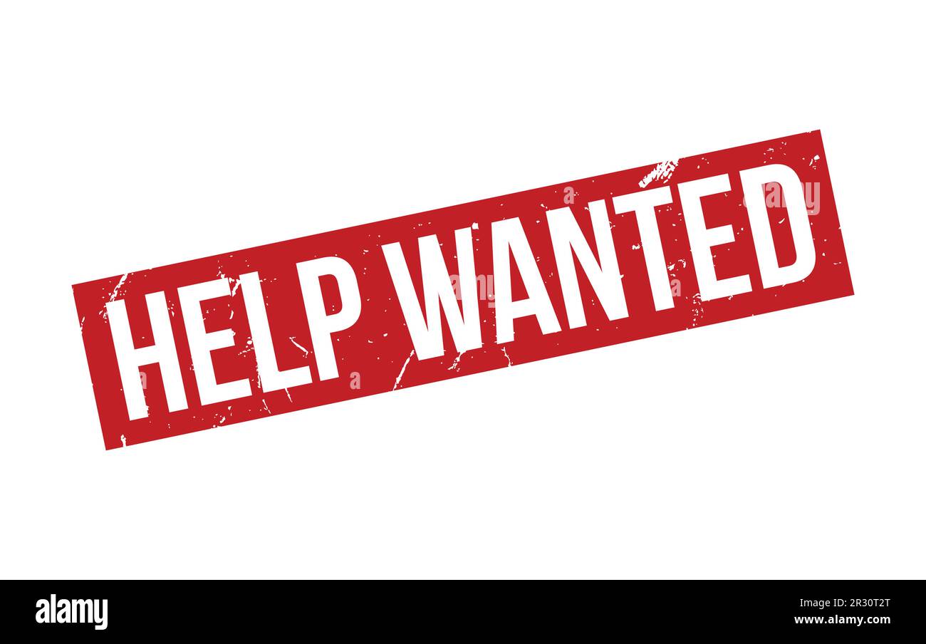 Red Help Wanted Rubber Stamp Seal Vector Stock Vector Image & Art - Alamy