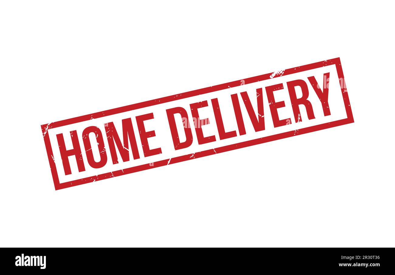 Red Home Delivery Rubber Stamp Seal Vector Stock Vector Image & Art - Alamy