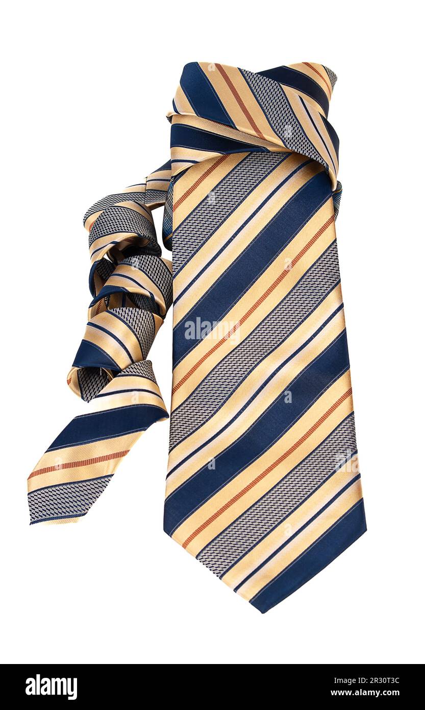 colorful ties isolated on a white background Stock Photo - Alamy