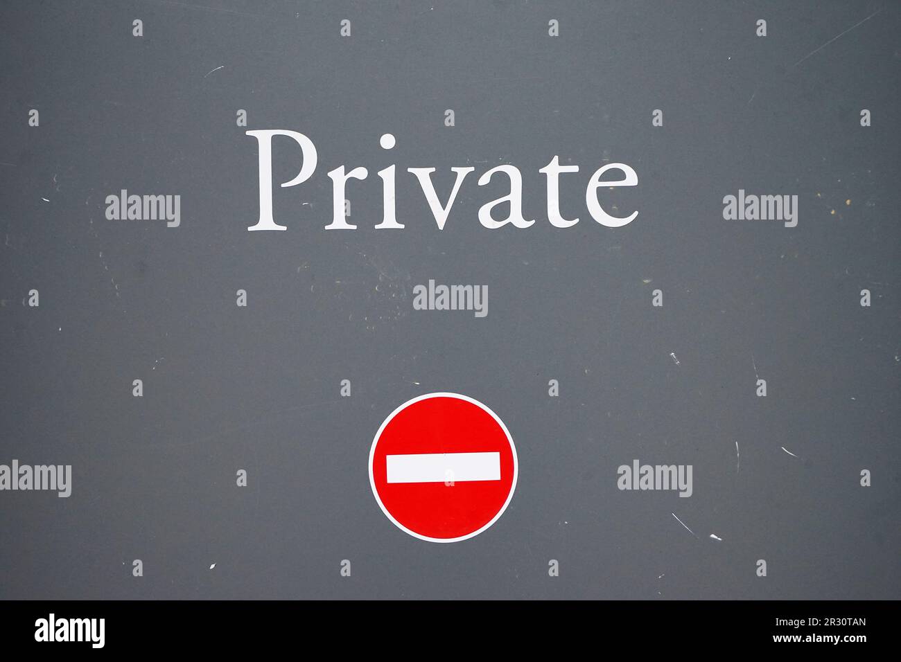 Close up Private sign board and symbol Stock Photo - Alamy