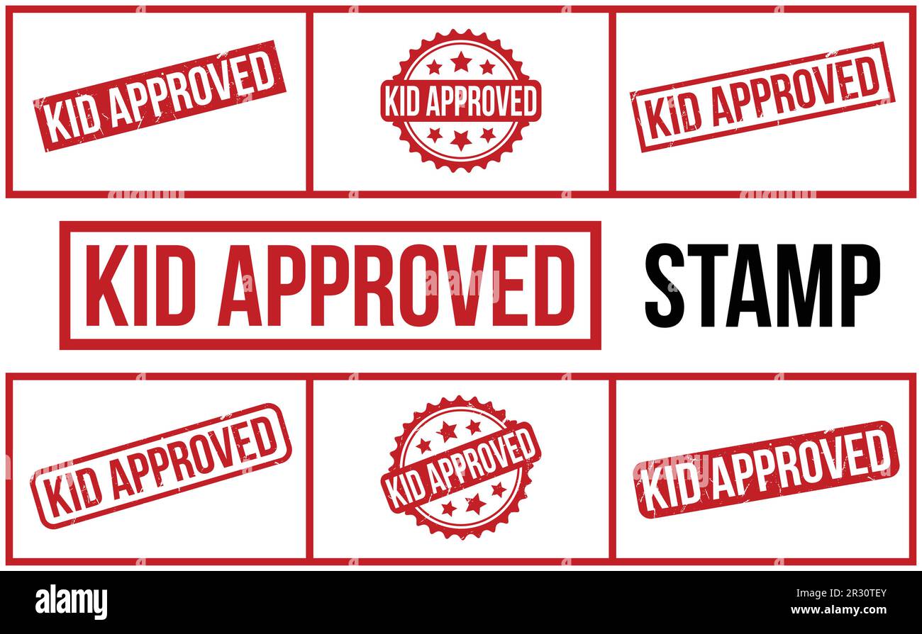 Kid approved Stock Vector Images - Alamy