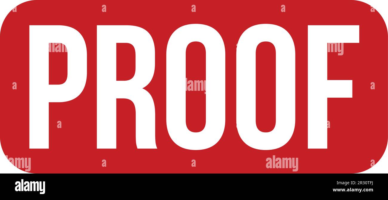 Proof Rubber Stamp Seal Vector Stock Vector Image & Art - Alamy