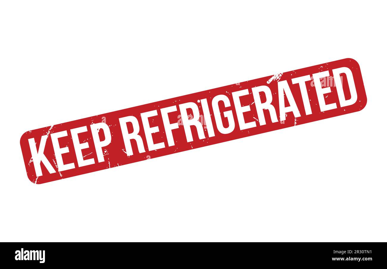 Keep refrigerated stamp hi-res stock photography and images - Alamy