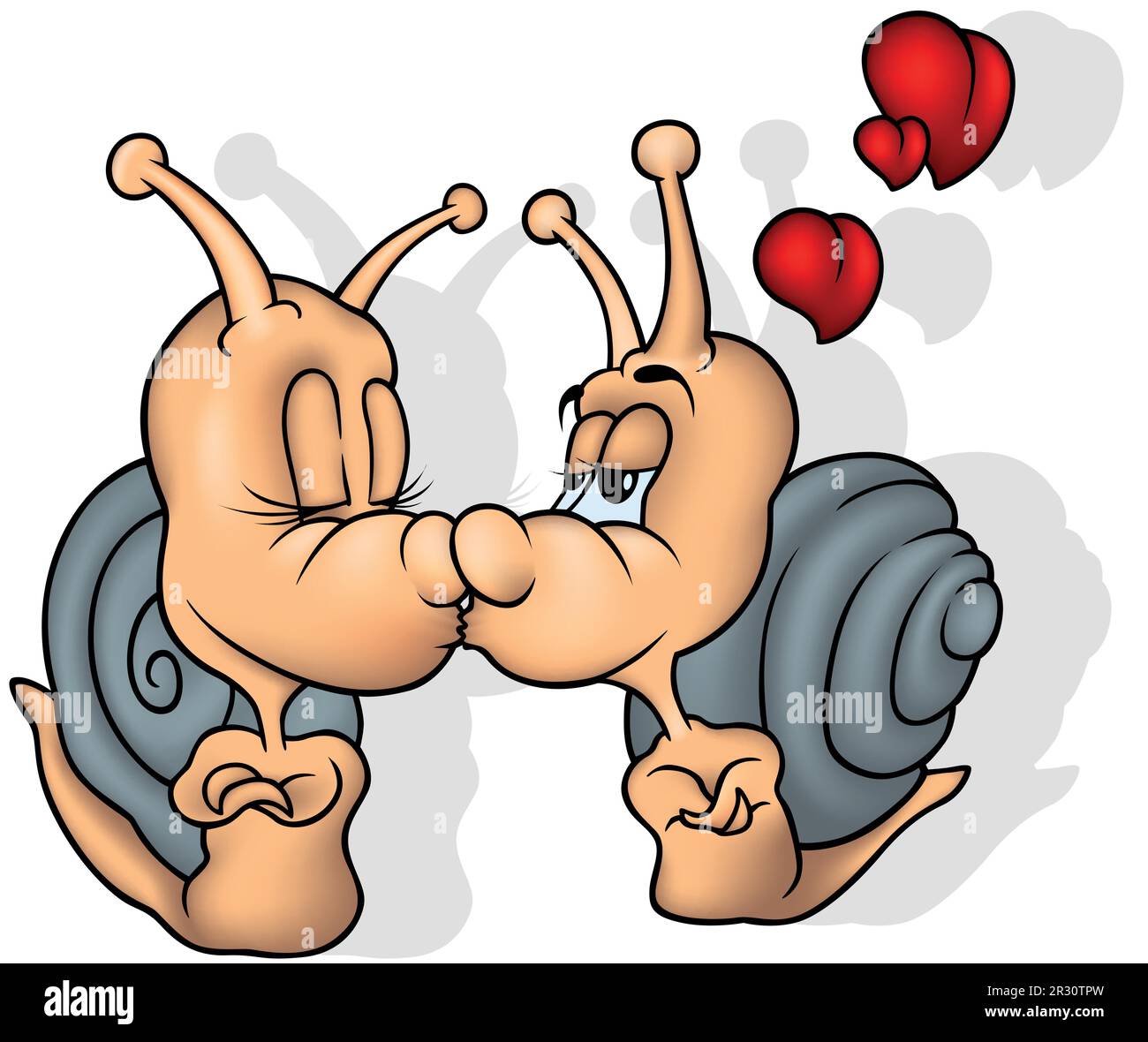 Snail lovers Stock Vector Images - Alamy