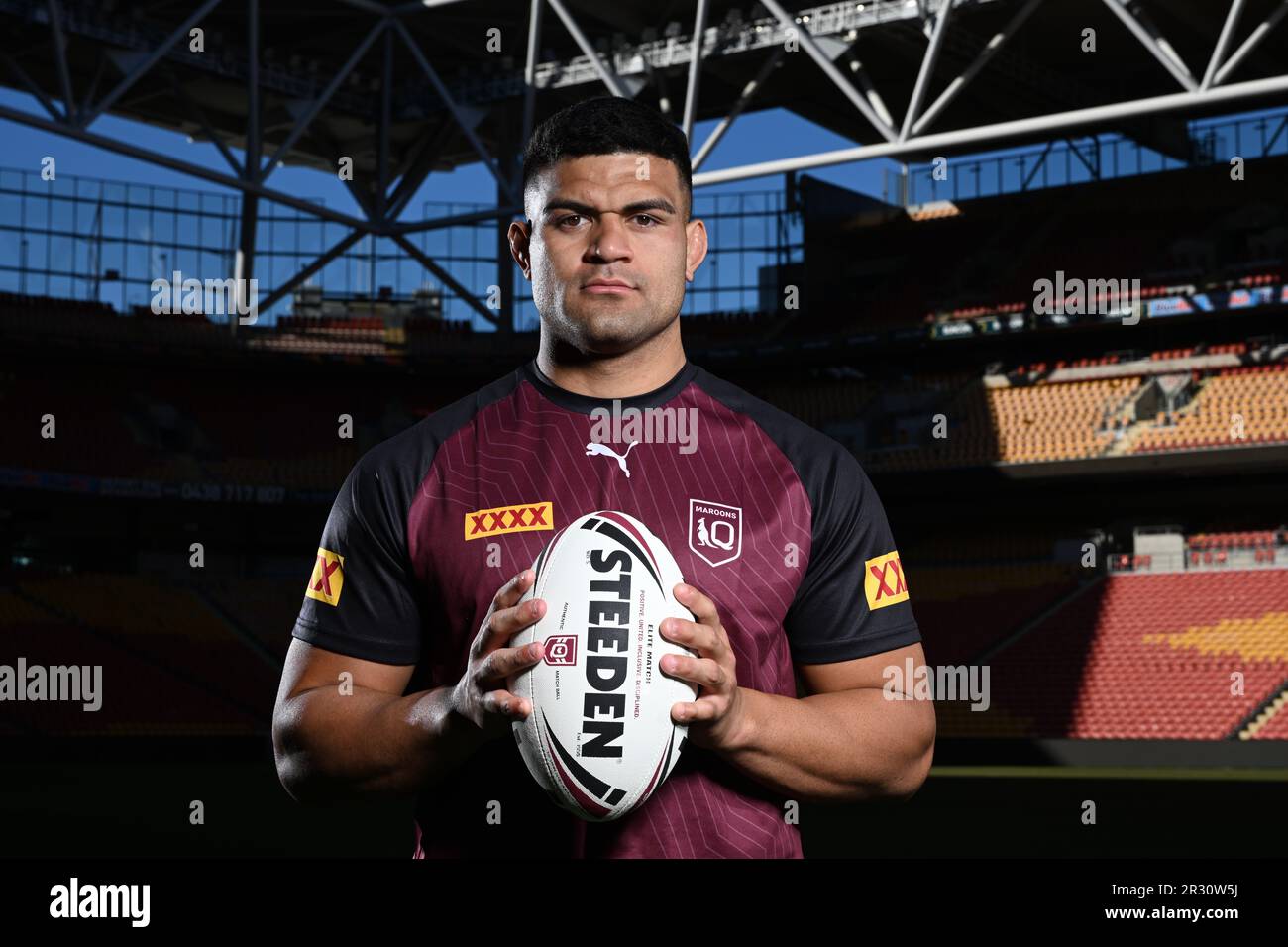 David Fifita of the Maroons poses for a photograph during the 2023 ...
