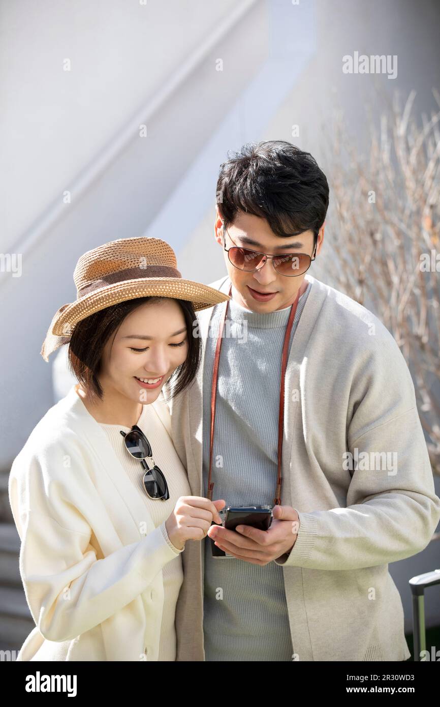 Asian village people using smartphone hi-res stock photography and ...