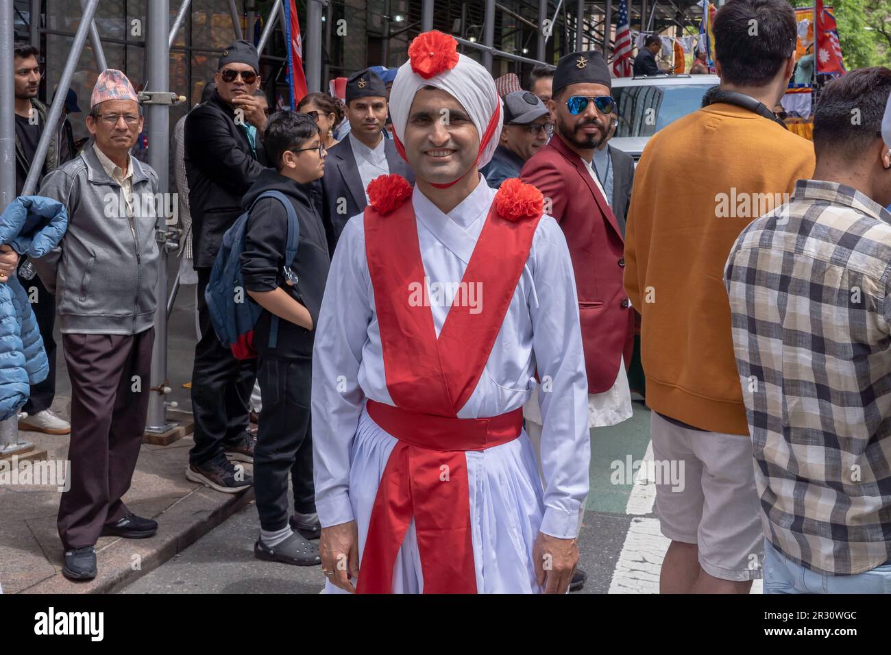 New York, United States. 21st May, 2023. A participant poses for photo ...