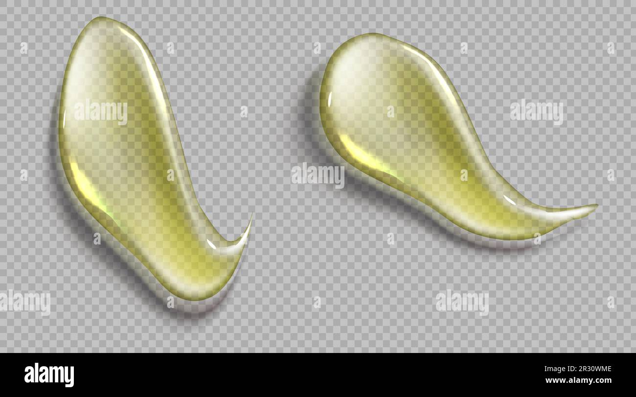 Cosmetic lotion or gel smear realistic vector illustration. Gel, soap ...