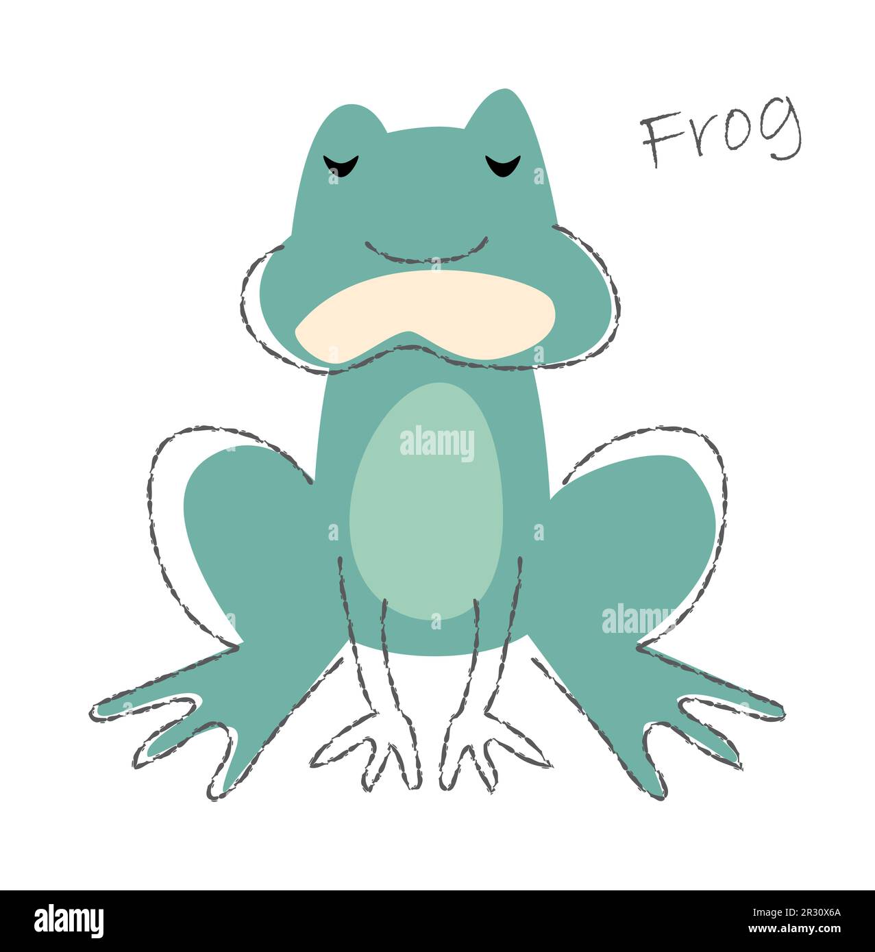 Frog line art hi-res stock photography and images - Alamy