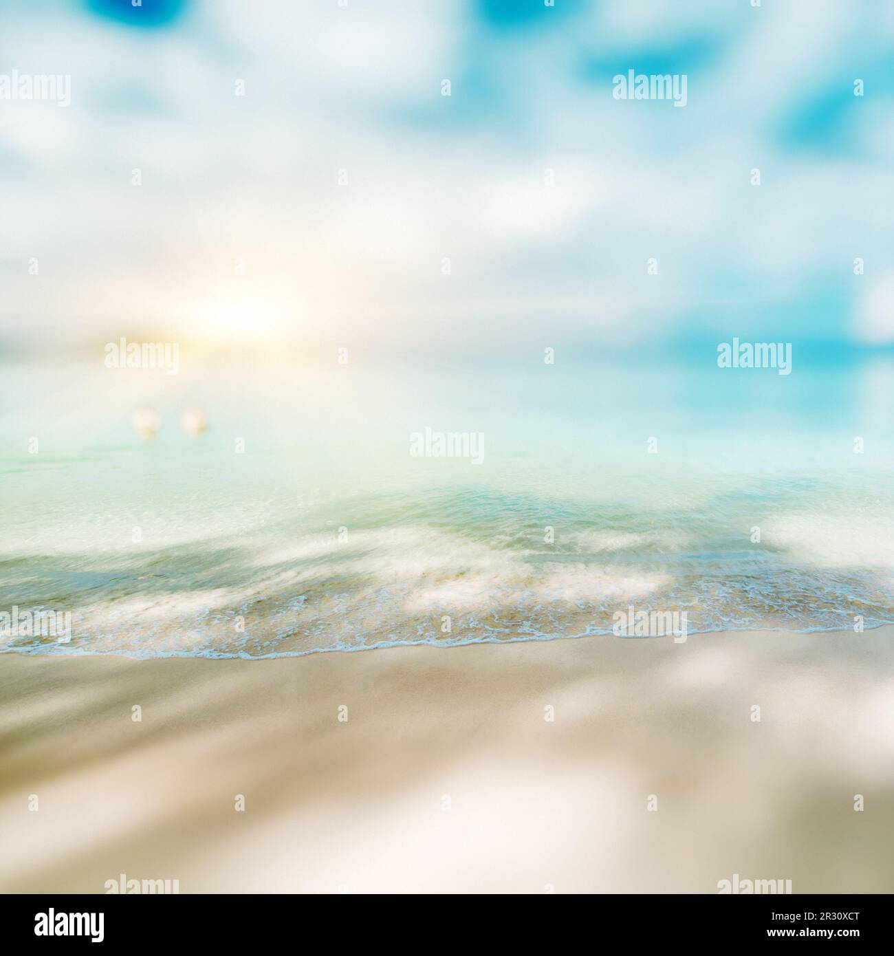 Tropical lost beach summer background Stock Photo - Alamy