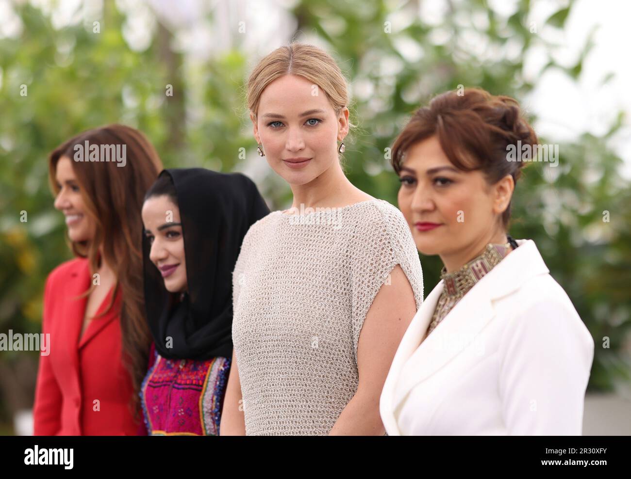 Producer Justine Ciarrocchi, left, Zahra, producer Jennifer Lawrence ...