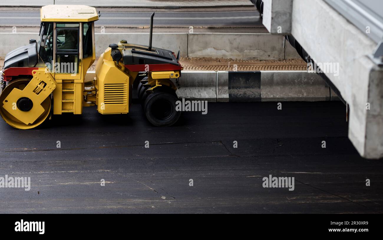 Asphalt road roller with heavy vibration roller compactor press new ...