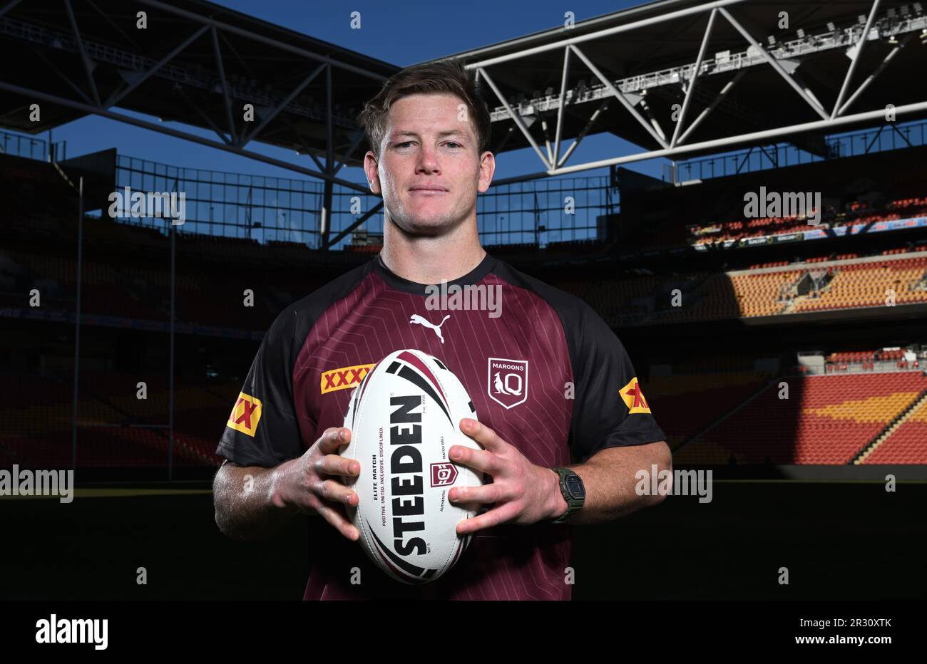 Harry Grant of the Maroons poses for a photograph during the 2023 State ...