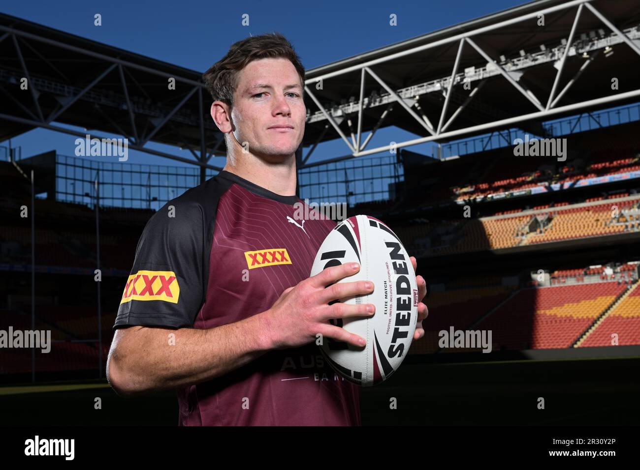 Harry Grant of the Maroons poses for a photograph during the 2023 State ...