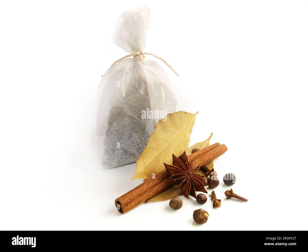 Spice Bag with Spice for cooking on white Background - Isolated Stock ...