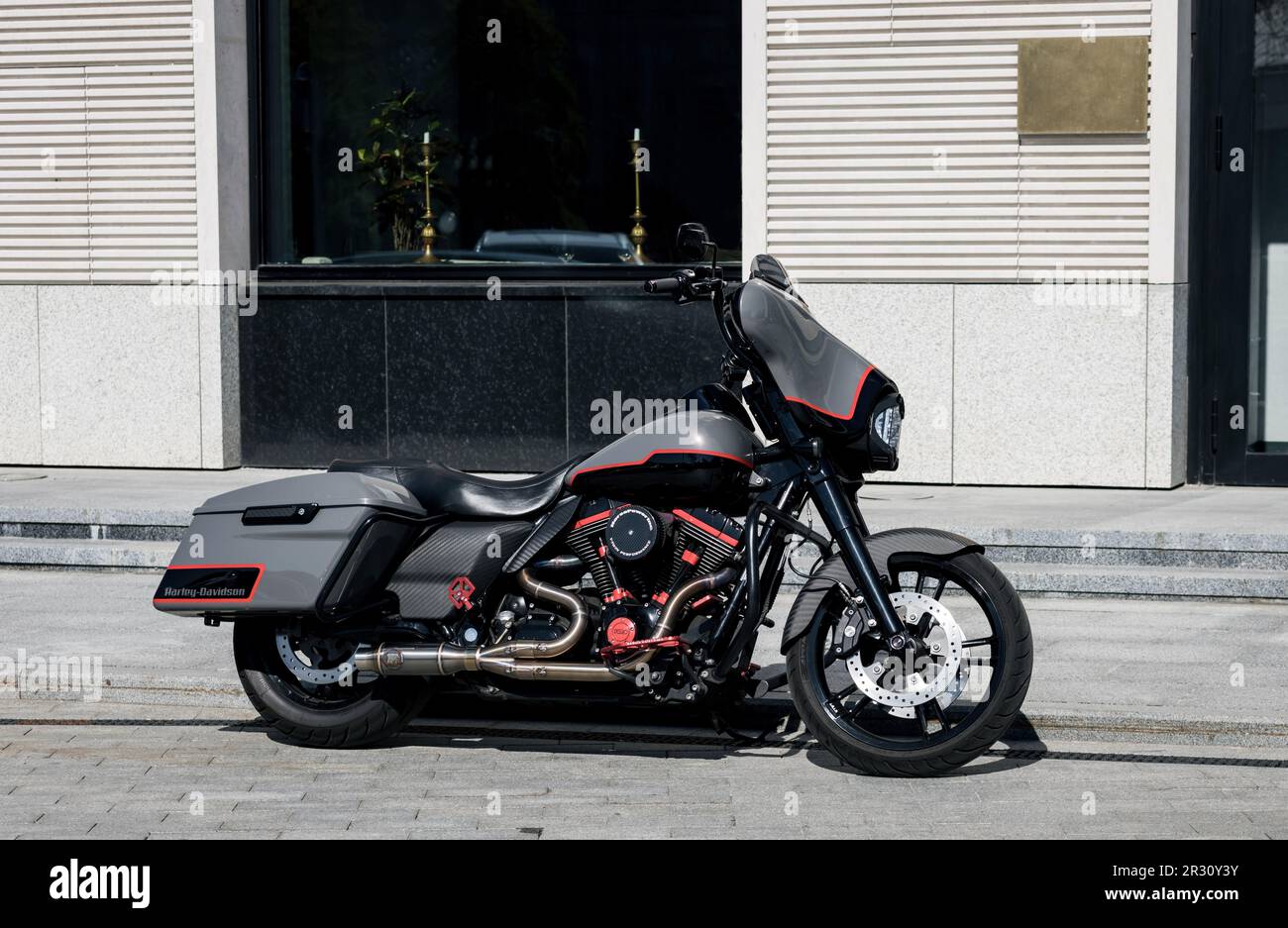 Minsk, Belarus, May 2023 - Super bike Harley Davidson. Modern ...