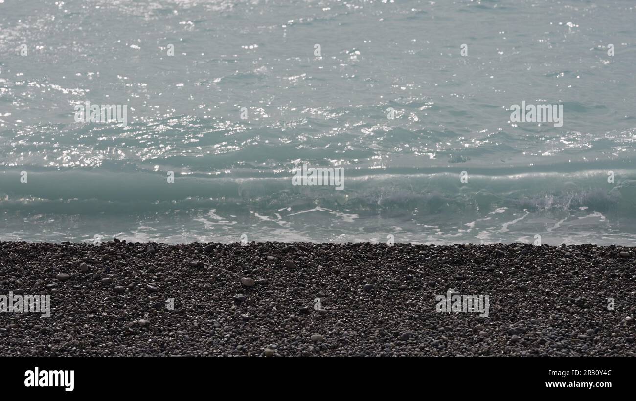 Closeup waves crushing on beach hi-res stock photography and images - Alamy