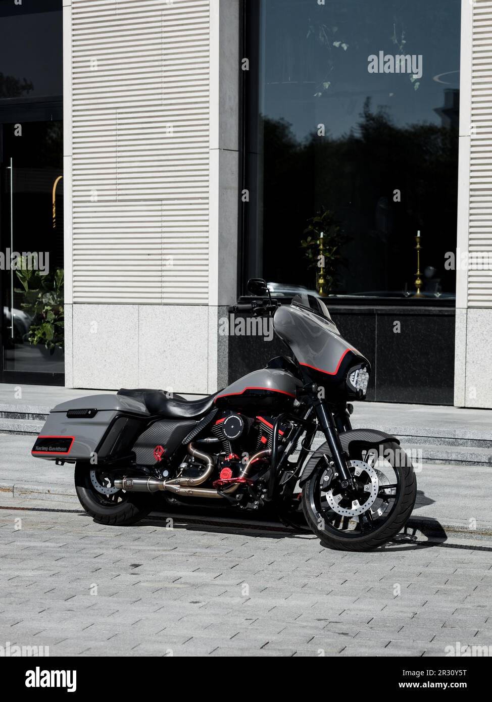 Minsk, Belarus, May 2023 - harley davidson road glide. american ...