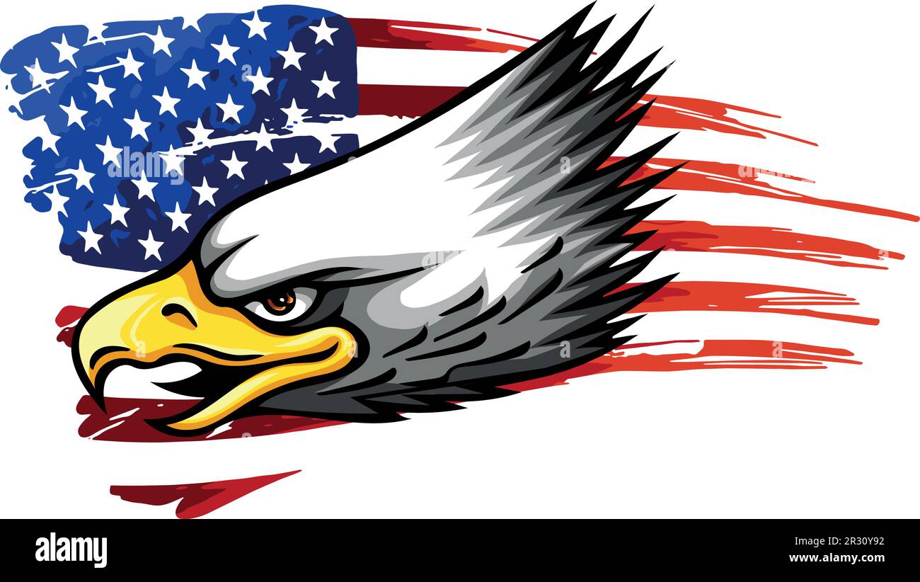 American Flag Eagle Clip Art