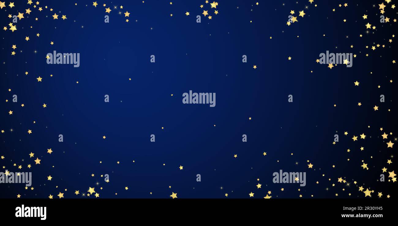 Magic stars vector overlay. Gold stars scattered around randomly ...