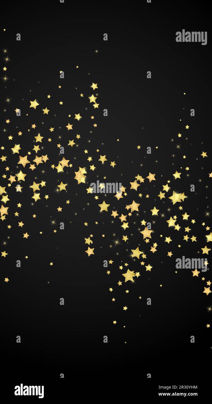 Magic stars vector overlay. Gold stars scattered around randomly ...
