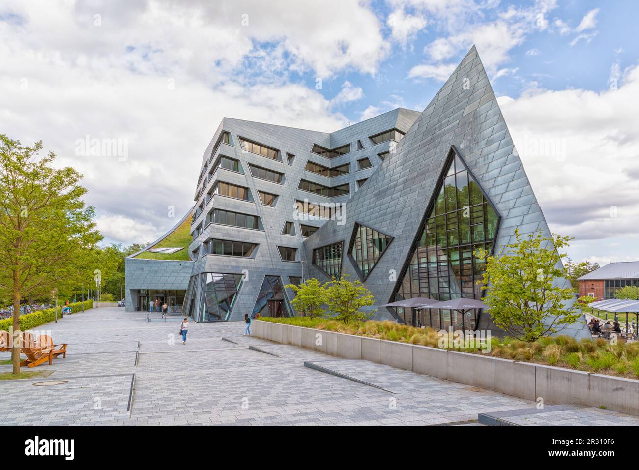Lüneburg, Germany – May 16, 2023: Leuphana University main building by architect Daniel ...