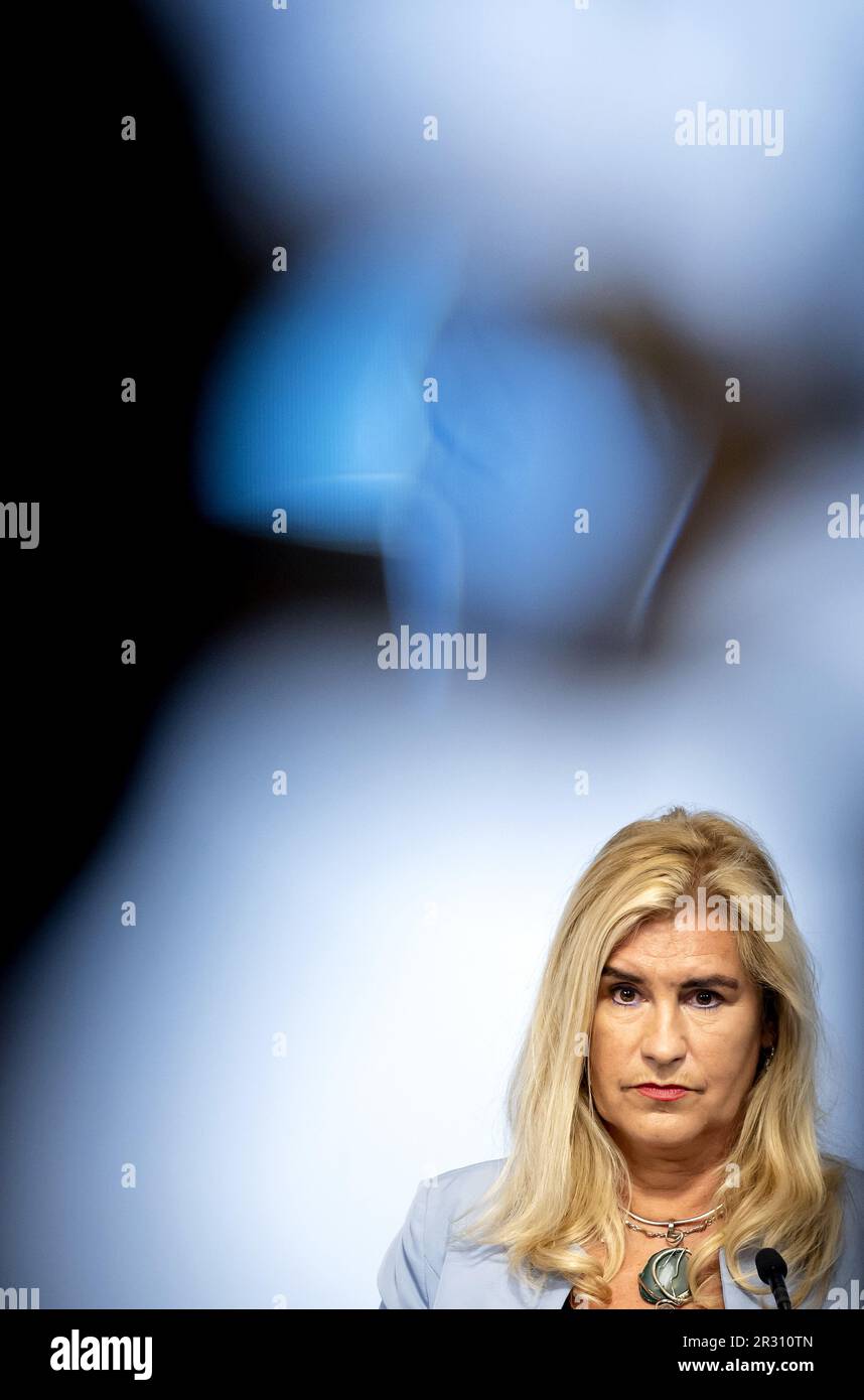 THE HAGUE - Marjan Olfers during an explanation of the research results ...