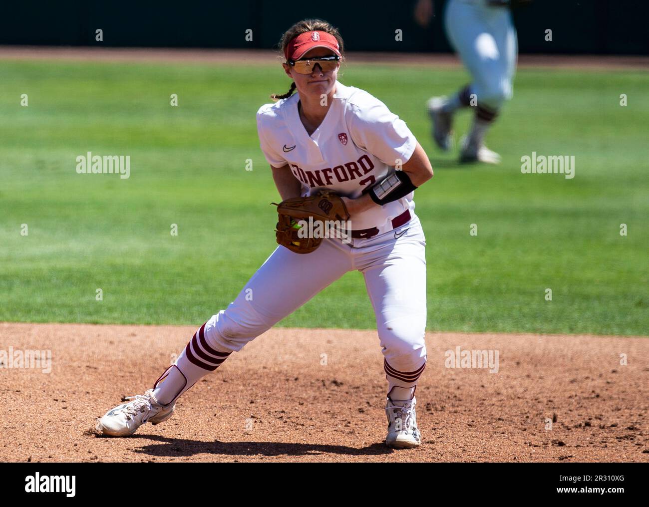May 21 2023 Palo Alto CA U.S.A. Stanford infielder Emily Young (2)makes ...