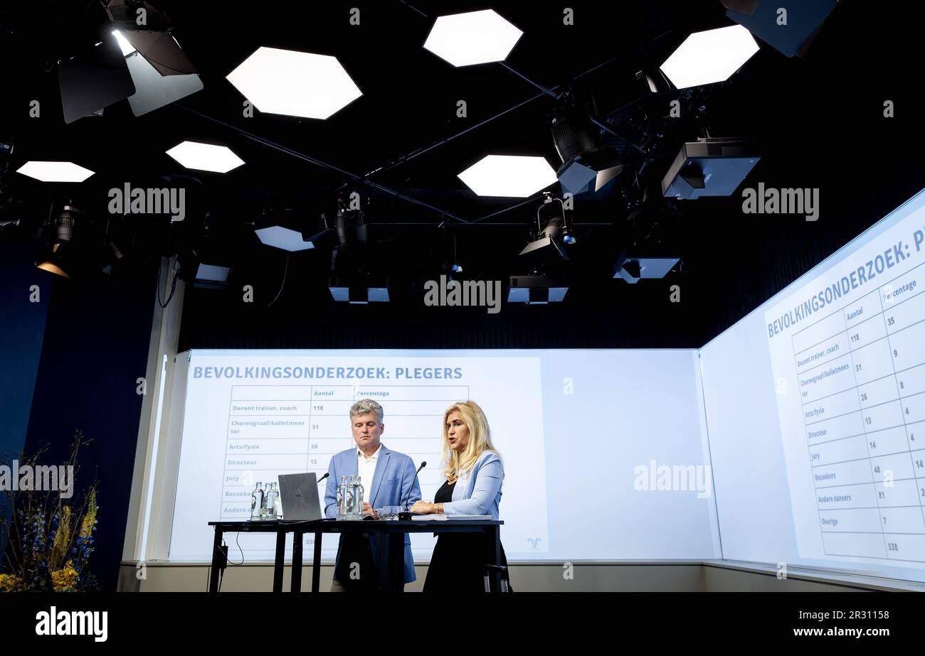 THE HAGUE - Anton van Wijk and Marjan Olfers during an explanation of ...