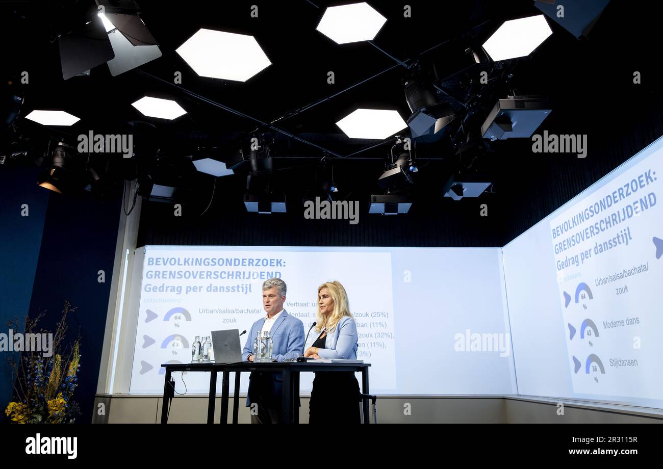THE HAGUE - Anton van Wijk and Marjan Olfers during an explanation of ...