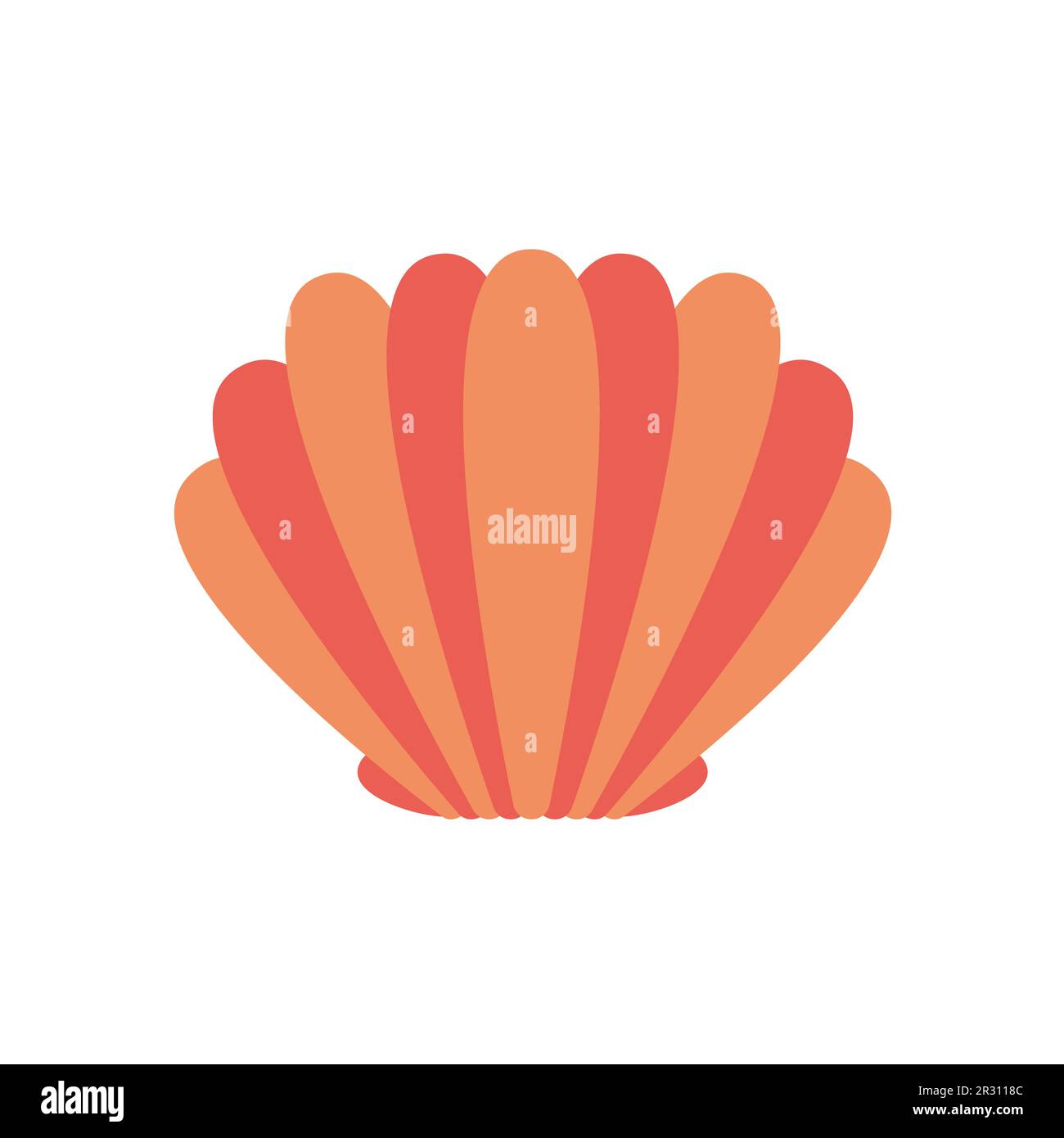Vector scallop sea shell Stock Vector Image & Art - Alamy