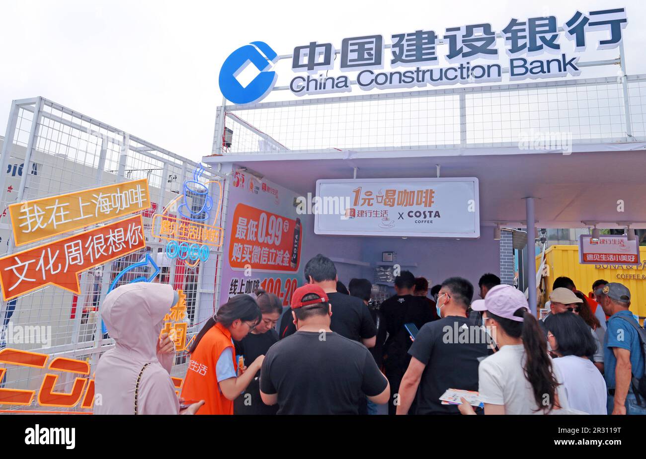 SHANGHAI, CHINA - MAY 21, 2023 - A view of the large coffee market at ...