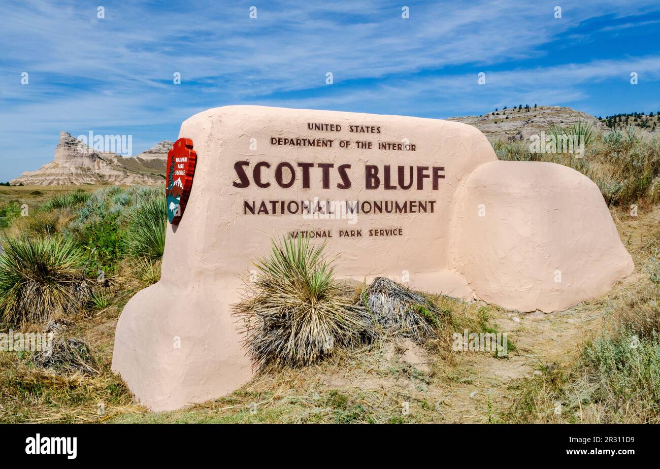 Scotts Bluff National Monument in Nebraska Stock Photo - Alamy