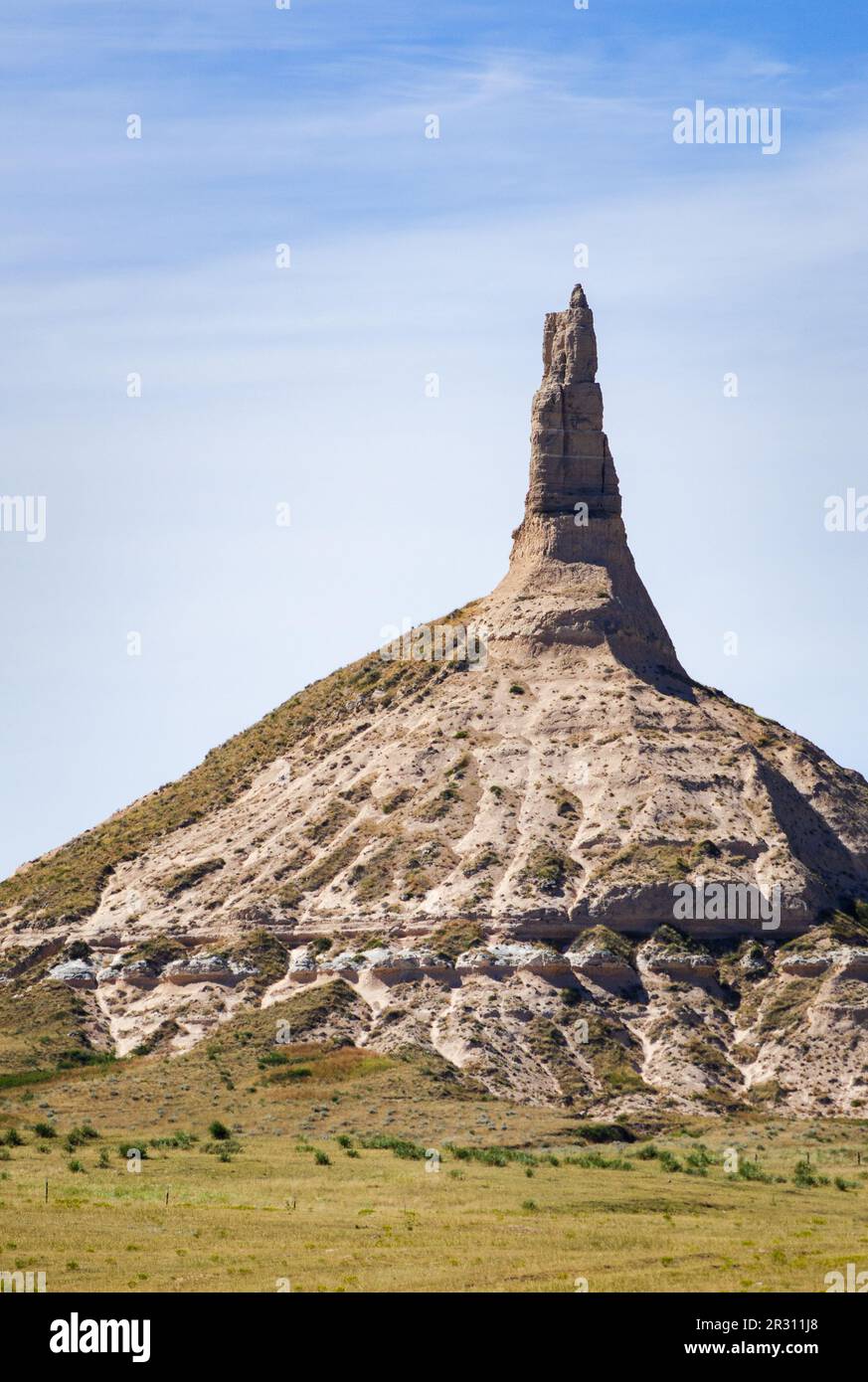 Chimney Rock National Historic Site, geological rock formation in ...