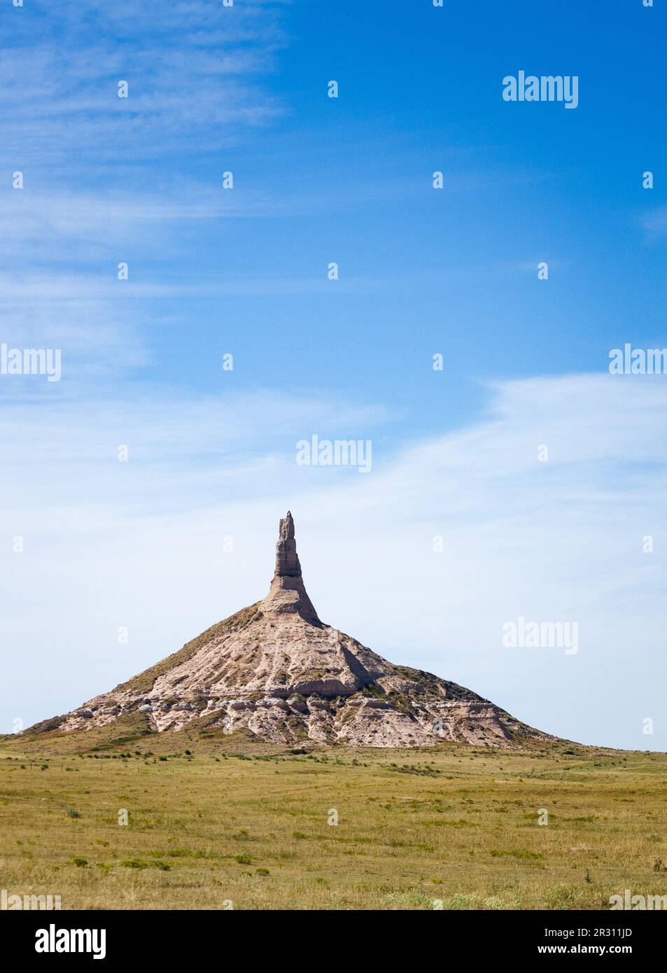 Chimney Rock National Historic Site, geological rock formation in ...