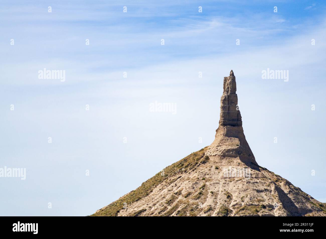 Chimney Rock National Historic Site, geological rock formation in ...