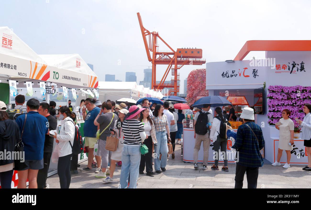 SHANGHAI, CHINA - MAY 21, 2023 - A view of the large coffee market at ...