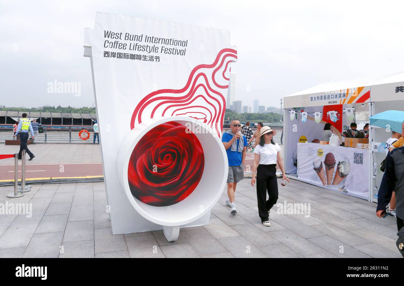 SHANGHAI, CHINA - MAY 21, 2023 - A view of the large coffee market at ...